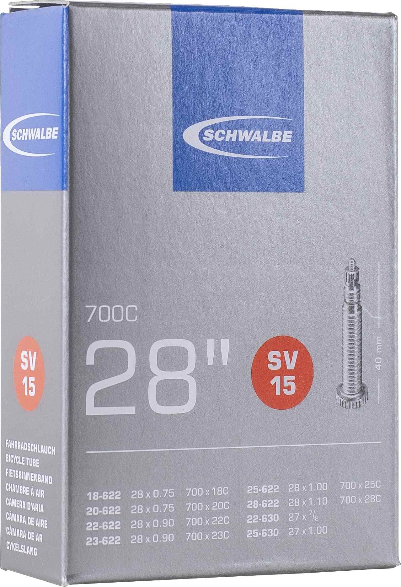 Schwalbe Inner Tube Sv15 700C 18/28-622/630 40Mm – CUBE Stores UK
